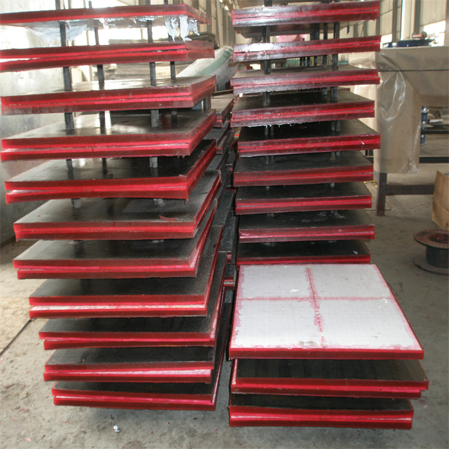 Polyurethane Ceramic Conveyor Chute Liners Steel Backed Wear Resistant ...