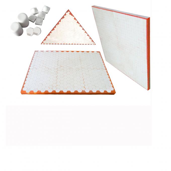 Polyurethane Ceramic Conveyor Chute Liners Steel Backed Wear Resistant