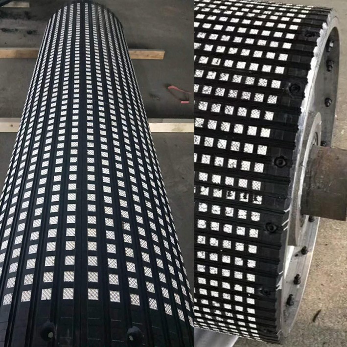 Cn Bonding Layer Backed Ceramic Mats Pulley Lagging With 95% Alumina ...